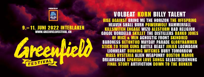 Greenfield 2022 – Line-up komplett – ARTNOIR