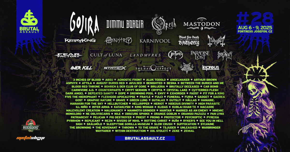 Brutal Assault 2025 – Im August steht die Festung Josefov in Flammen ...